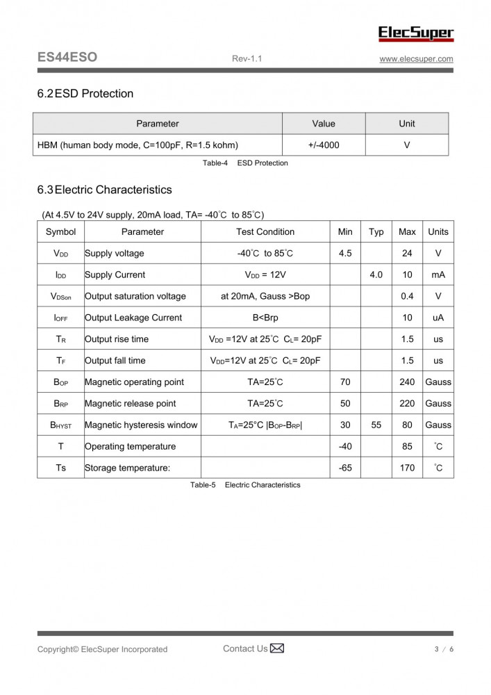 ES44ESO datasheet page 3
