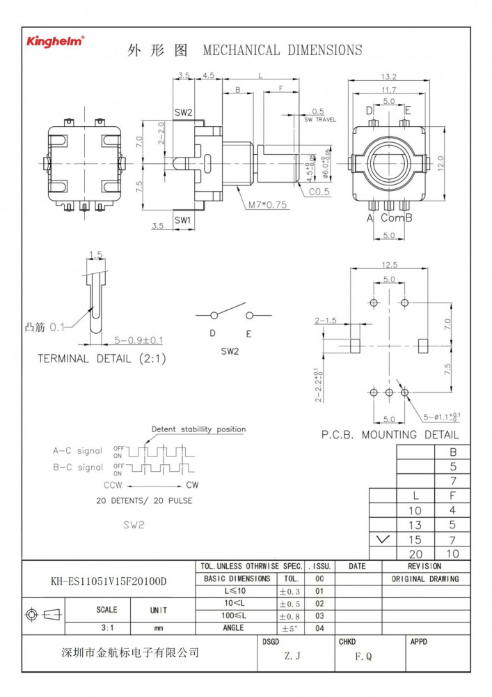 KH-ES11051V15F20100D datasheet page 1