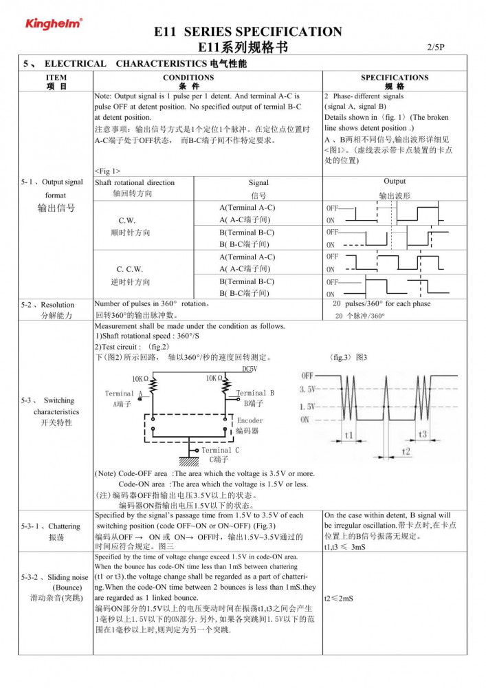 KH-ES11051V15F20100D datasheet page 3
