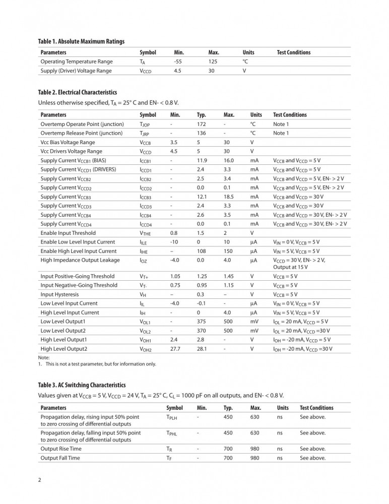 AEIC-7272-S16 datasheet page 2