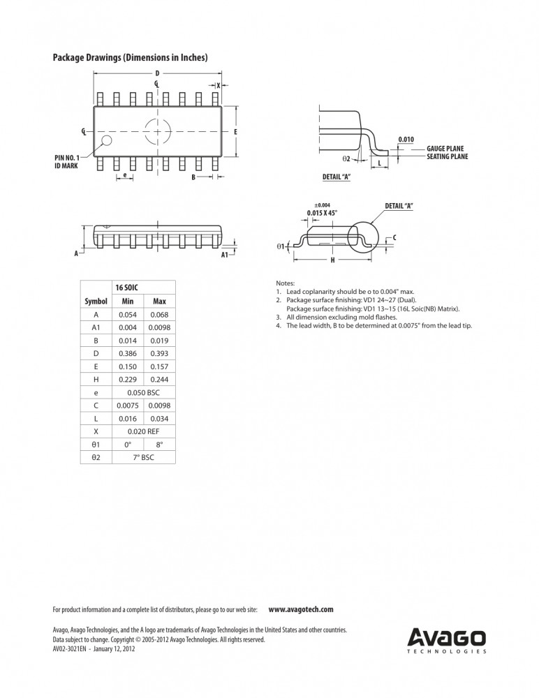AEIC-7272-S16 datasheet page 3