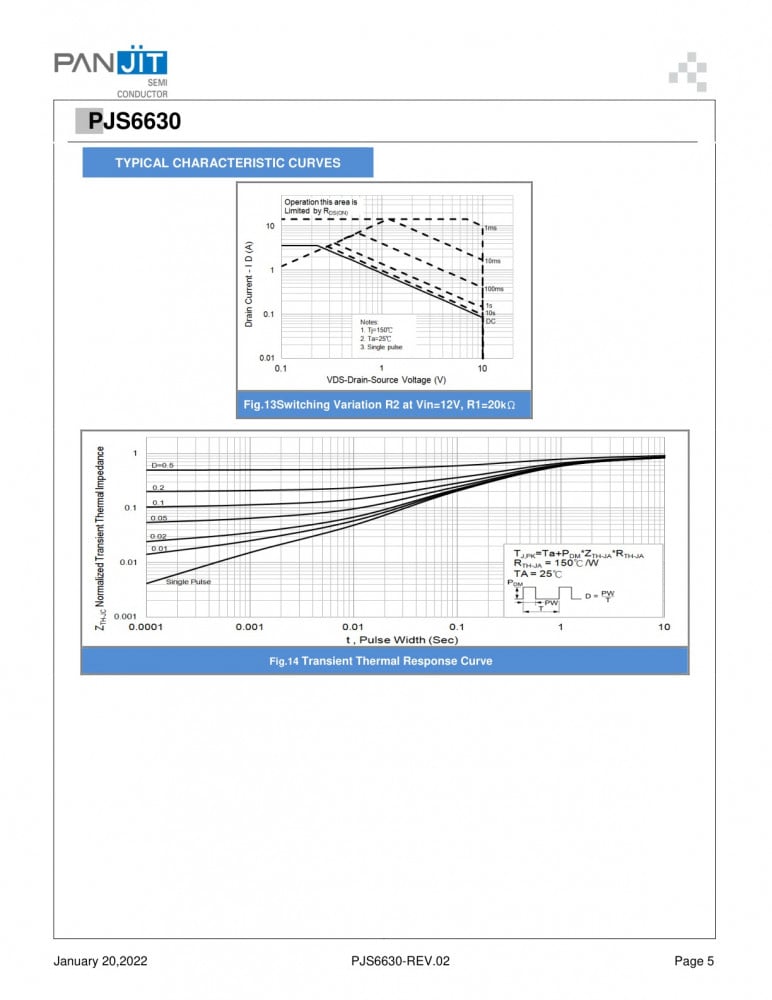 PJS6630 datasheet page 5