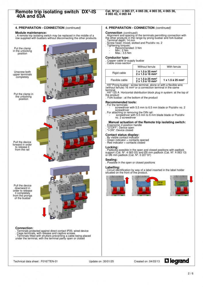 Legrand DX³-IS datasheet page 2