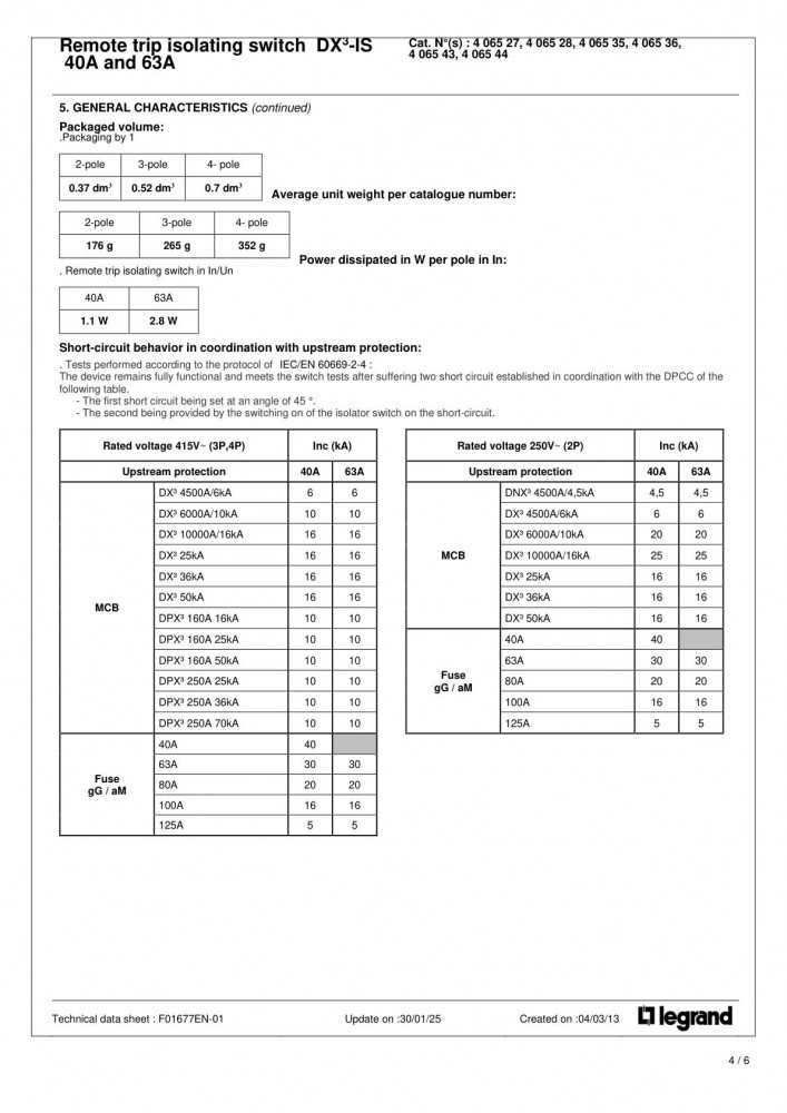 Legrand DX³-IS datasheet page 4