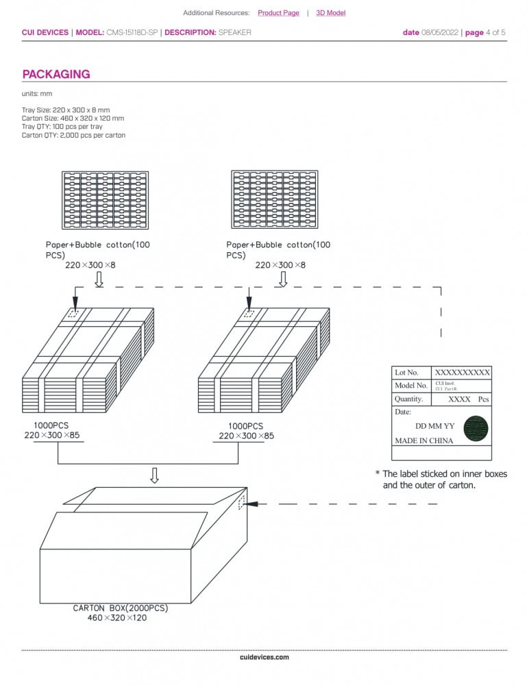 CMS-15118D-SP technical document page 4