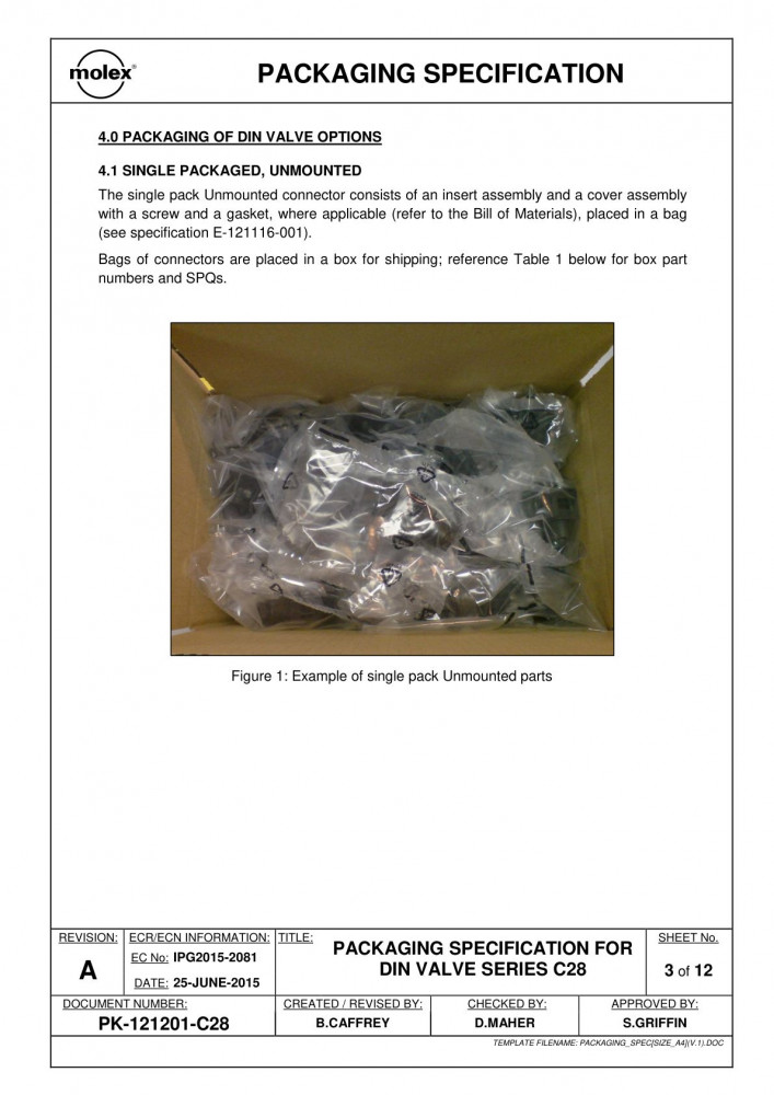 C28 packaging specification, page 3