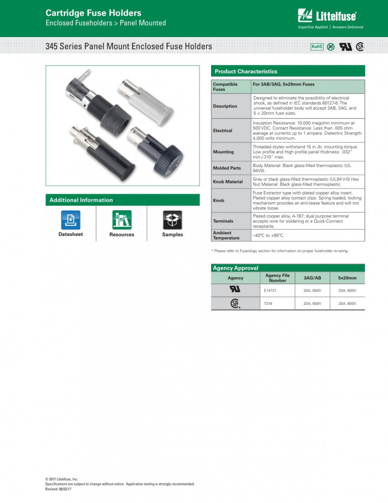 Littelfuse 345 Series datasheet page 2