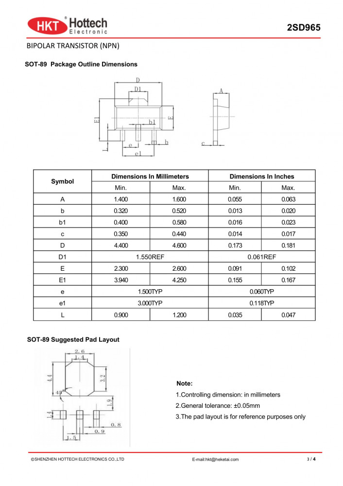 2SD965 HD datasheet page 3