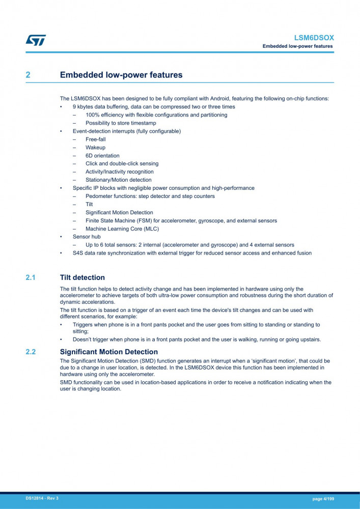 LSM6DSOXTR document page 4