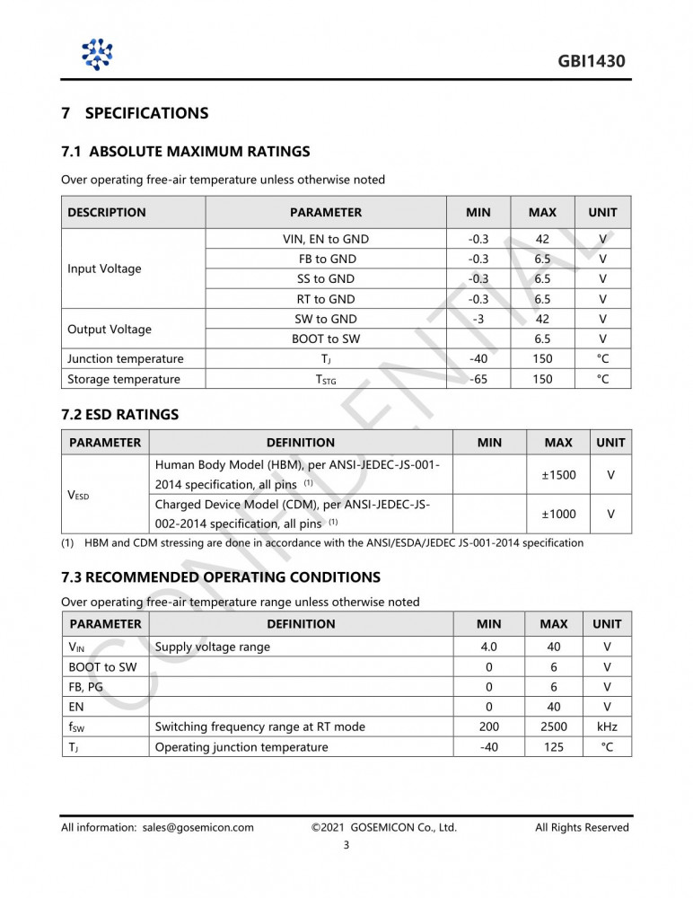 GBI1430SMAR datasheet page 3