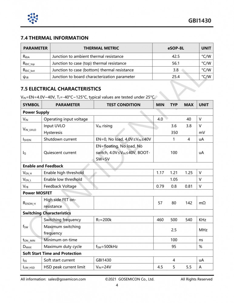 GBI1430SMAR datasheet page 4