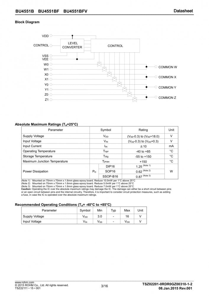 BU4551BF-E2 datasheet page 3