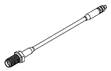 MMCX Straight Plug to SMA Straight Bulkhead Jack on RG-178 Cable, 457.20mm Length, 50 Ohms