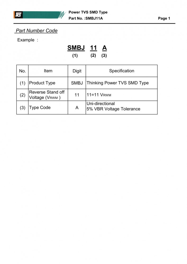 SMBJ11A technical document page 4