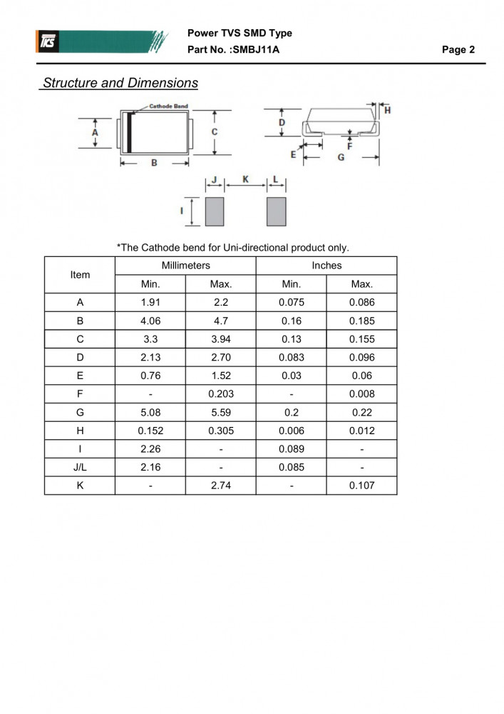SMBJ11A technical document page 5