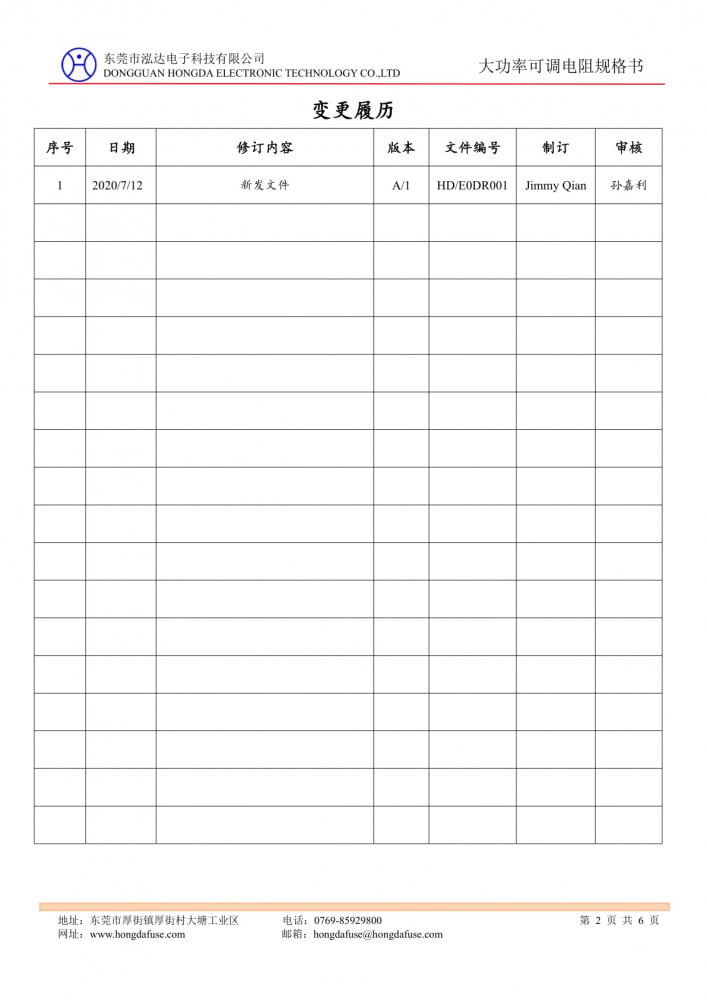 RX20-1000W-20R-J-T technical document page 2