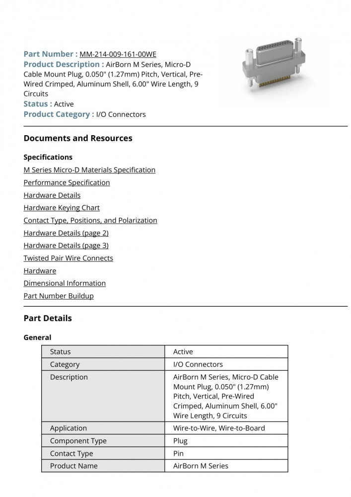 MM-214-009-161-00WE technical document page 1