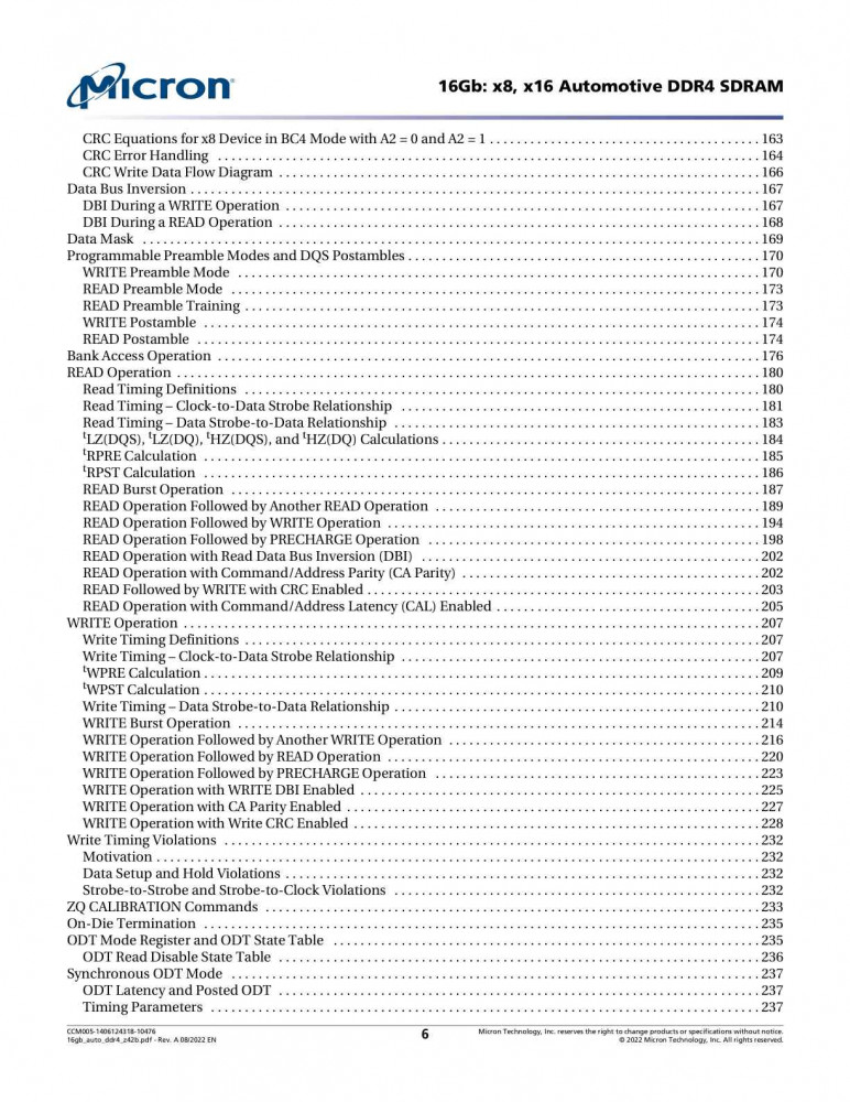 DDR4 SDRAM document page 6