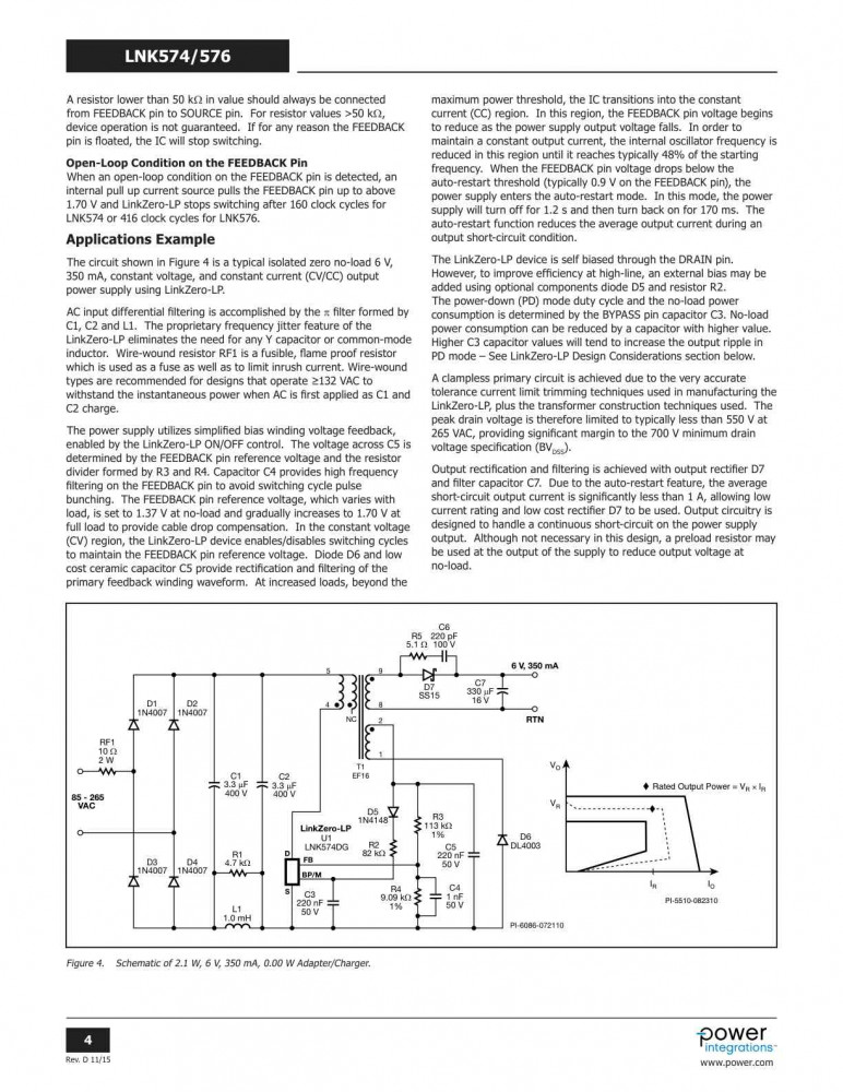 LNK574DG-TL datasheet page 4