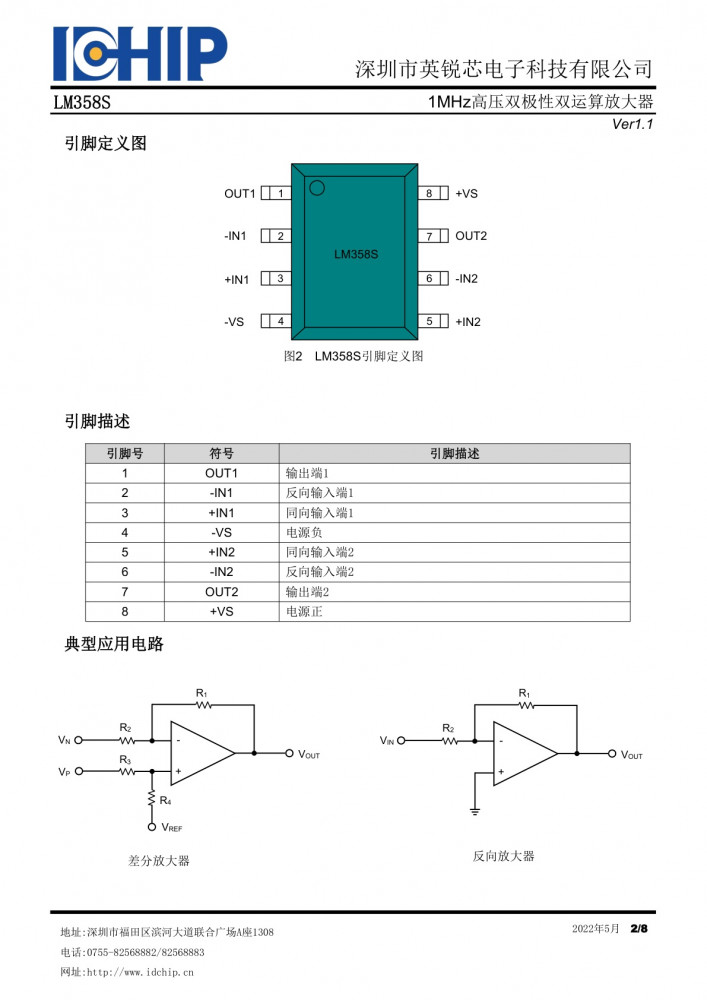 LM358S datasheet page 2