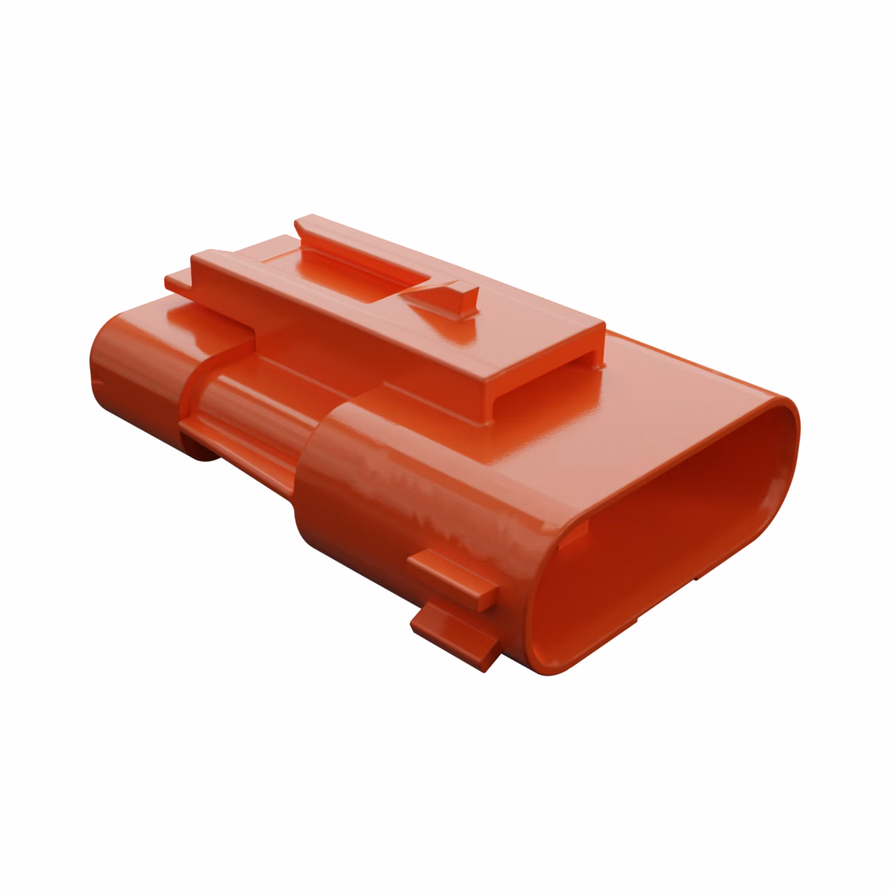 Squba Sealed Plug Assembly with Clipslot, 1.80mm Pitch, Single Row, 10 Circuits, Orange for sale