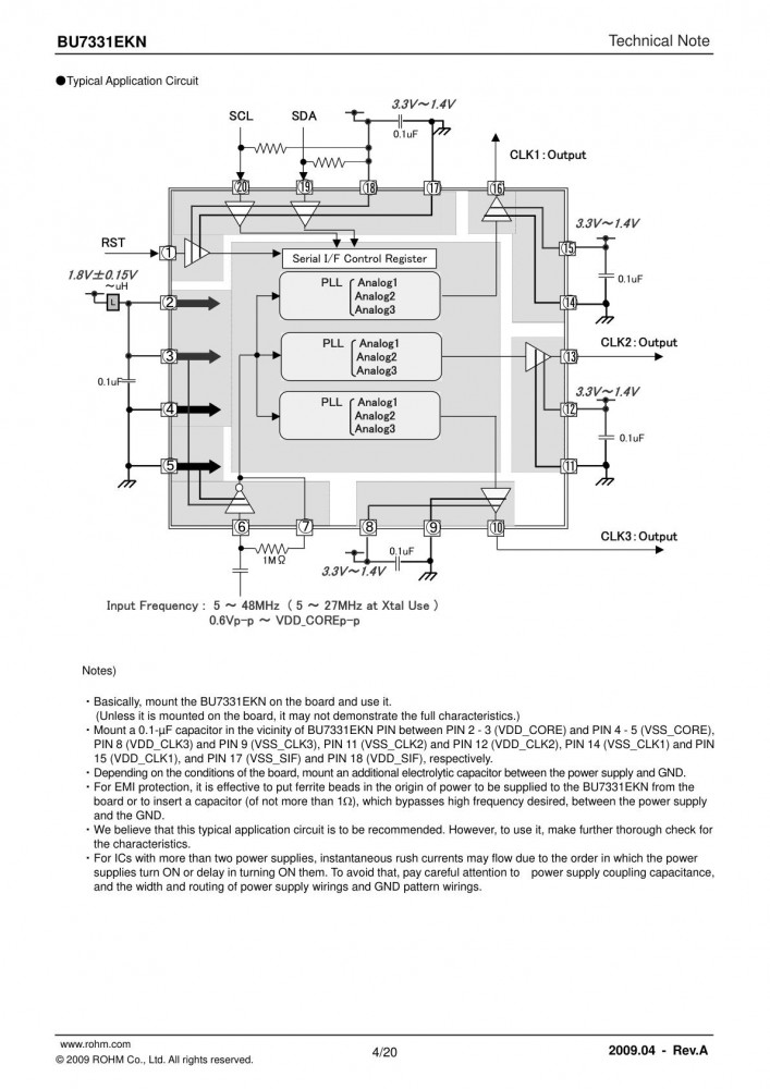 BU7331EKN-E2 datasheet page 4
