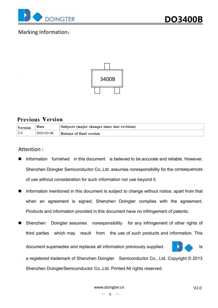 DO3400B datasheet page 6