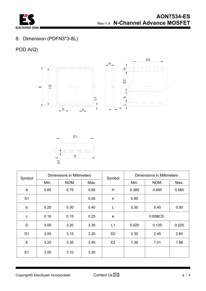 AON7534-ES datasheet page 6