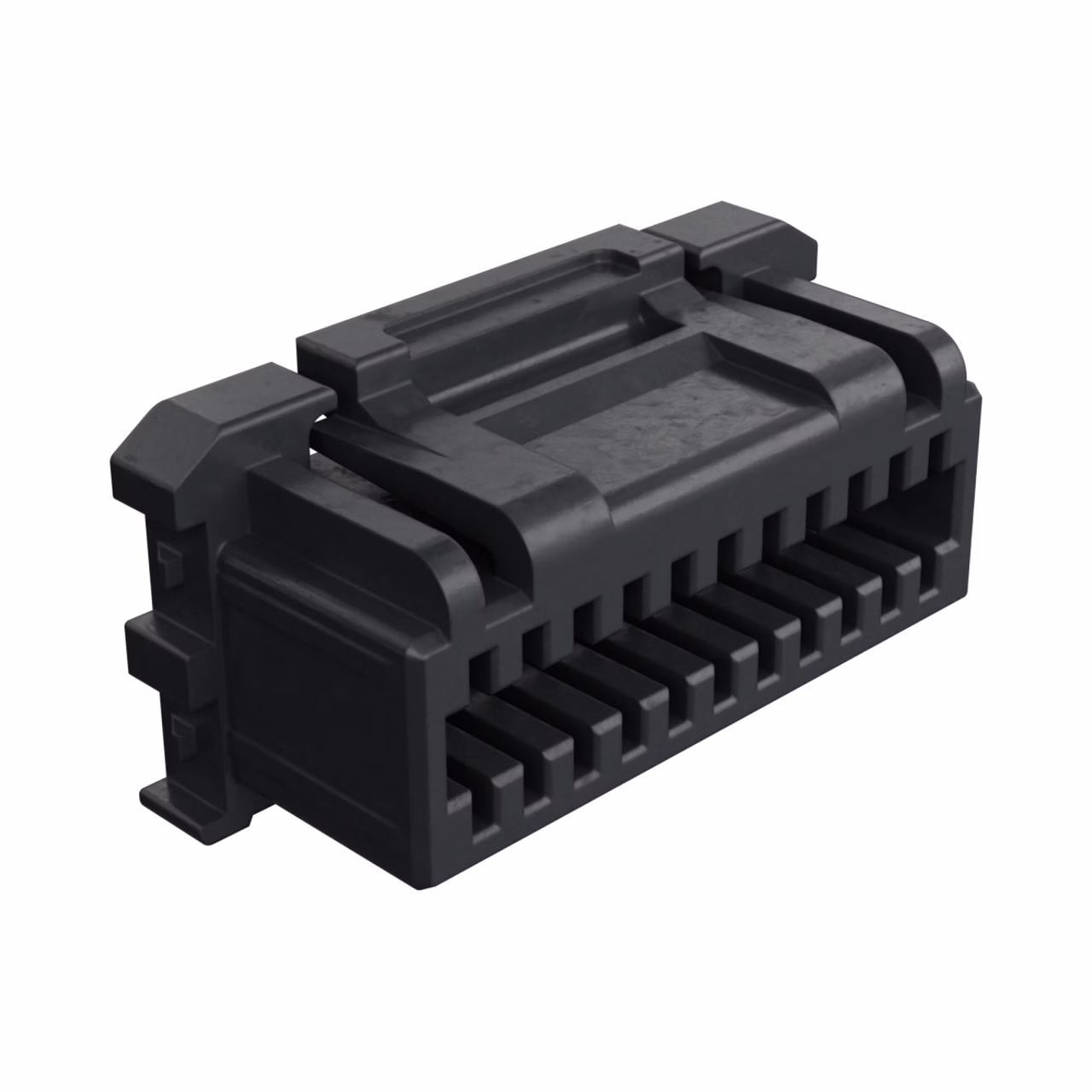 Micro-Lock Plus TPA Type Receptacle Housing, 1.25mm Pitch, Low-Halogen, Dual Row, Positive Lock, 22 Circuits, Black for sale