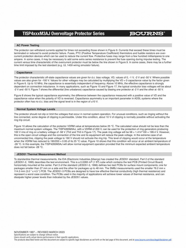 BOURNS TISP4125M3AJR-S datasheet page 10