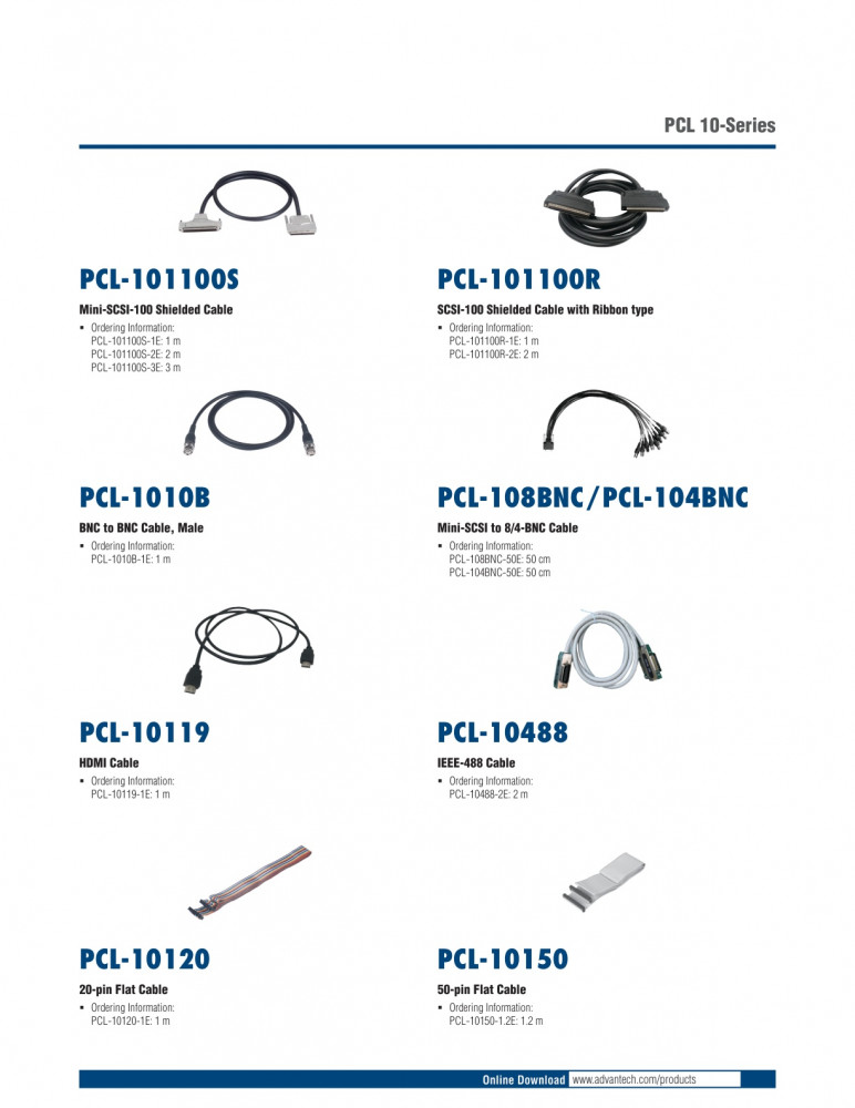 ADVANTECH PCL 10-Series technical document page 2