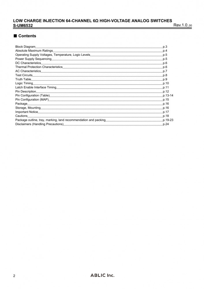 S-UM6532 datasheet page 2