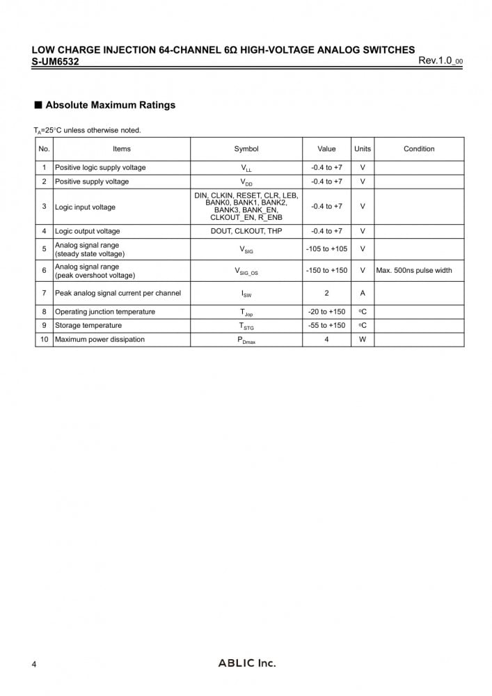 S-UM6532 datasheet page 4