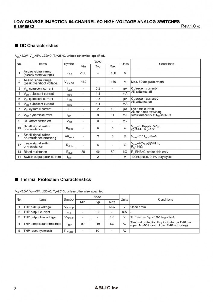 S-UM6532 datasheet page 6