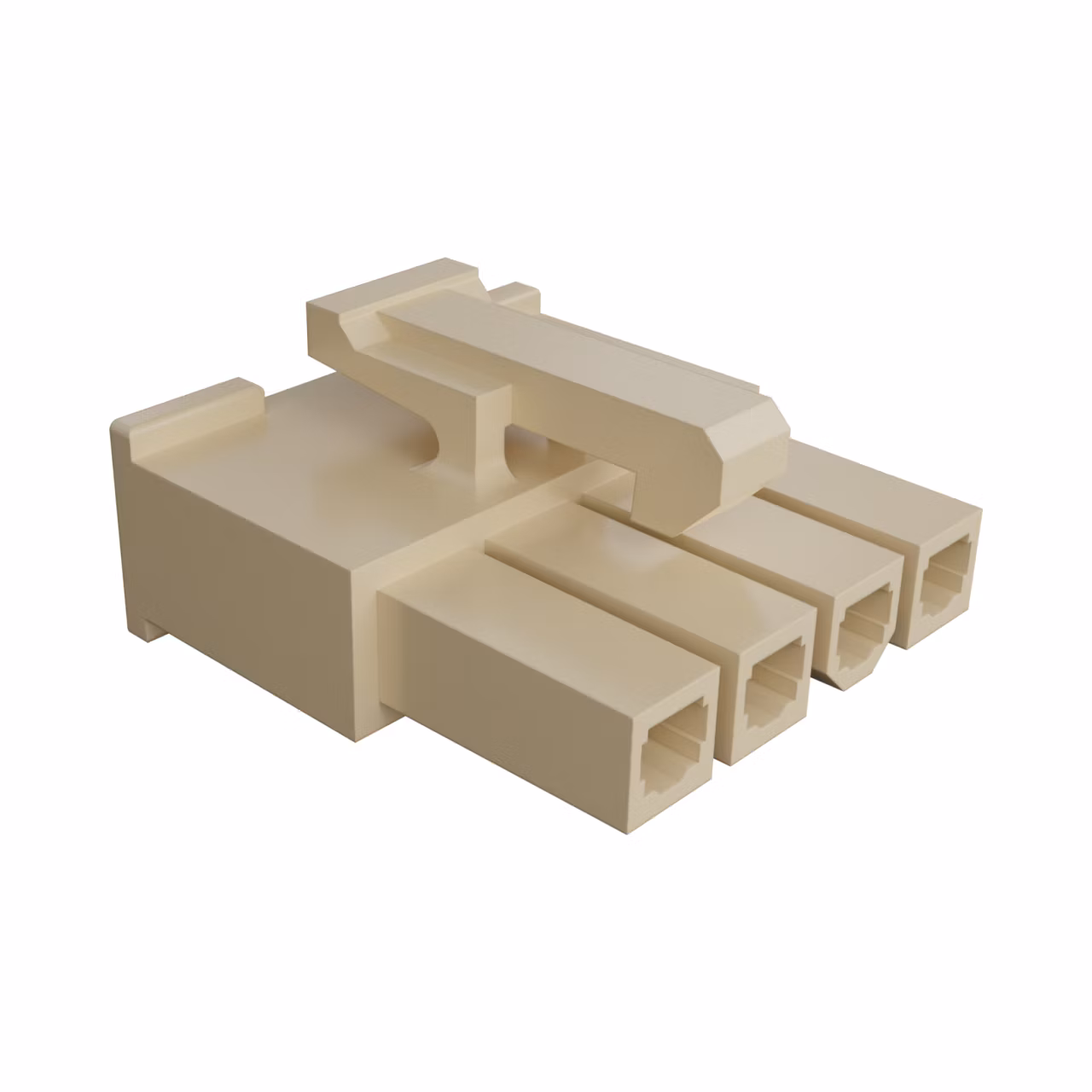 EXTreme LPHPower Receptacle Header, Right-Angle, 2 Power Contacts, 12 Signal Contacts, Select Gold (Au) Plating, for 1.57mm Thick PC Board, with Guide Posts and Press-fit Plastic Pegs