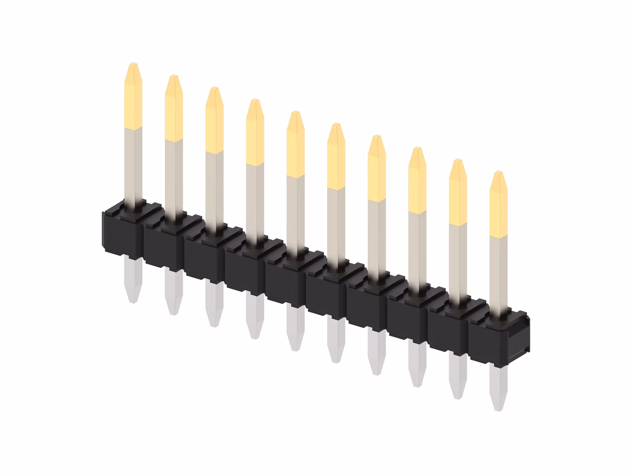 KK 254 Breakaway Header, Vertical, 20 Circuits, 0.76µm Gold (Au) Plating, Mating Pin Length 6.09mm, Bag
