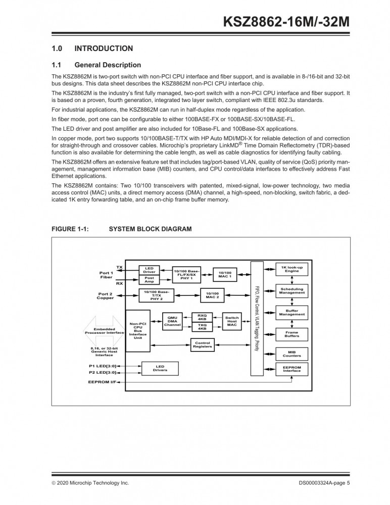 KSZ8862 datasheet page 5