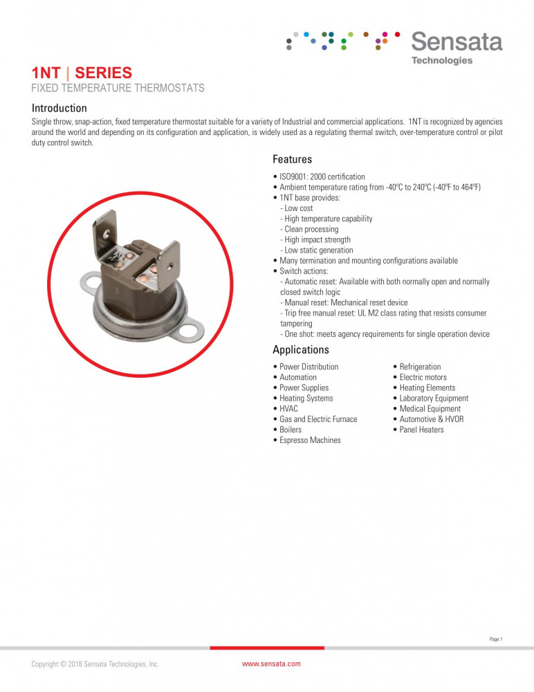 1NT series datasheet page 1
