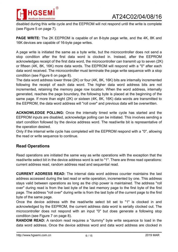 AT24C16N datasheet page 6