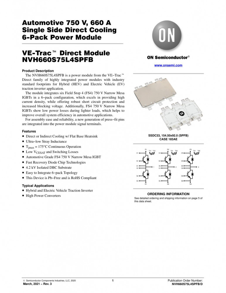 NVH660S75L4SPFB datasheet page 1