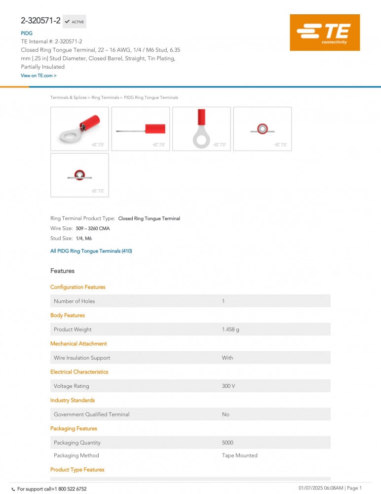 2-320571-2 technical document page 1