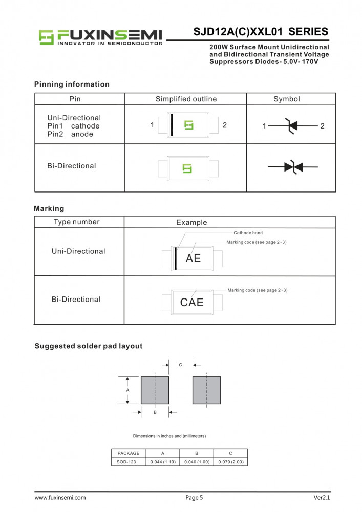 SJD12A05L01 datasheet page 5