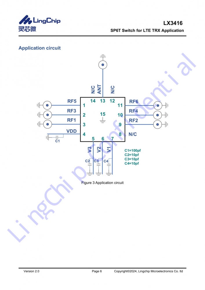 LX3416 datasheet page 6