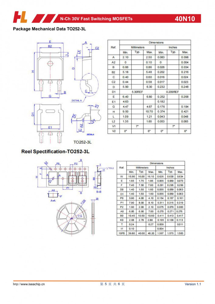 HL 40N10 datasheet page 5