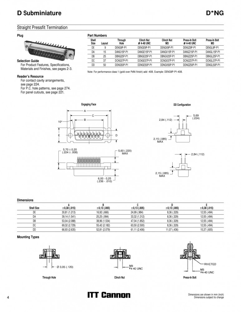 ITT CANNON 030-1953-002 technical document page 5