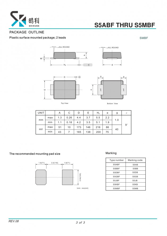 S5JBF datasheet page 3