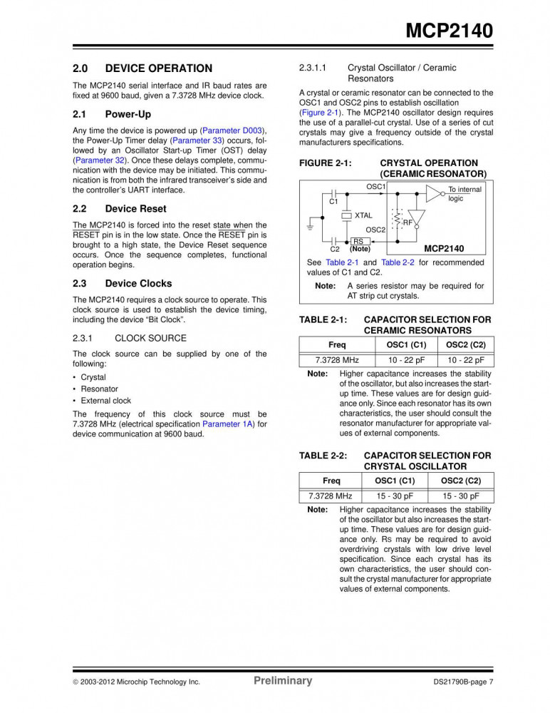 MCP2140 documentation page 7