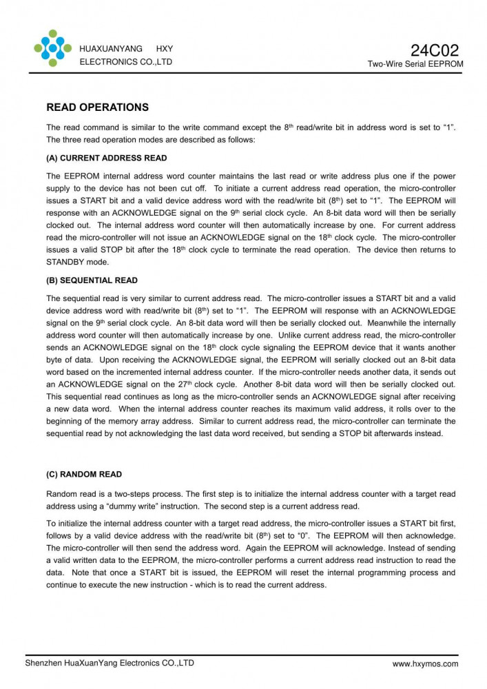 24C02-HXY datasheet page 7