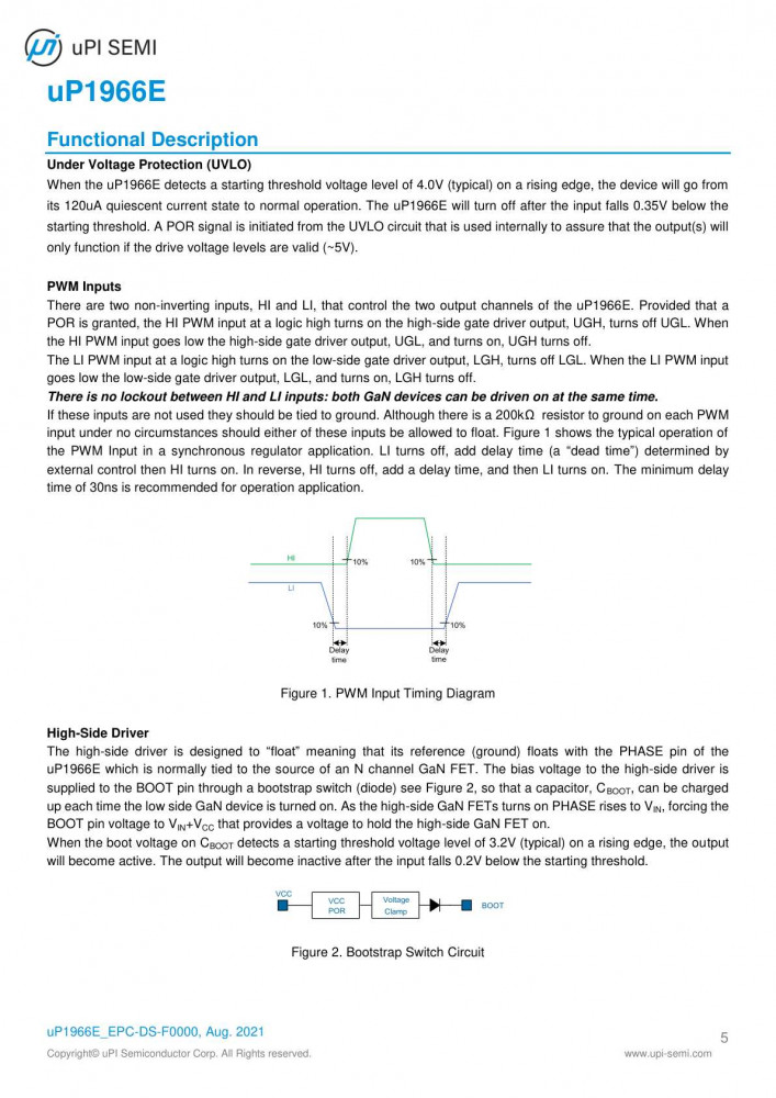 uP1966E datasheet page 5