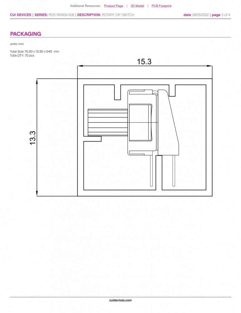 RDS-16S-74R45A-508-D datasheet page 3